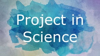 Scienceproj | PPTX