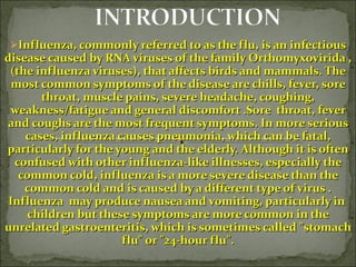 INFLUENZA DISEASE | PPT