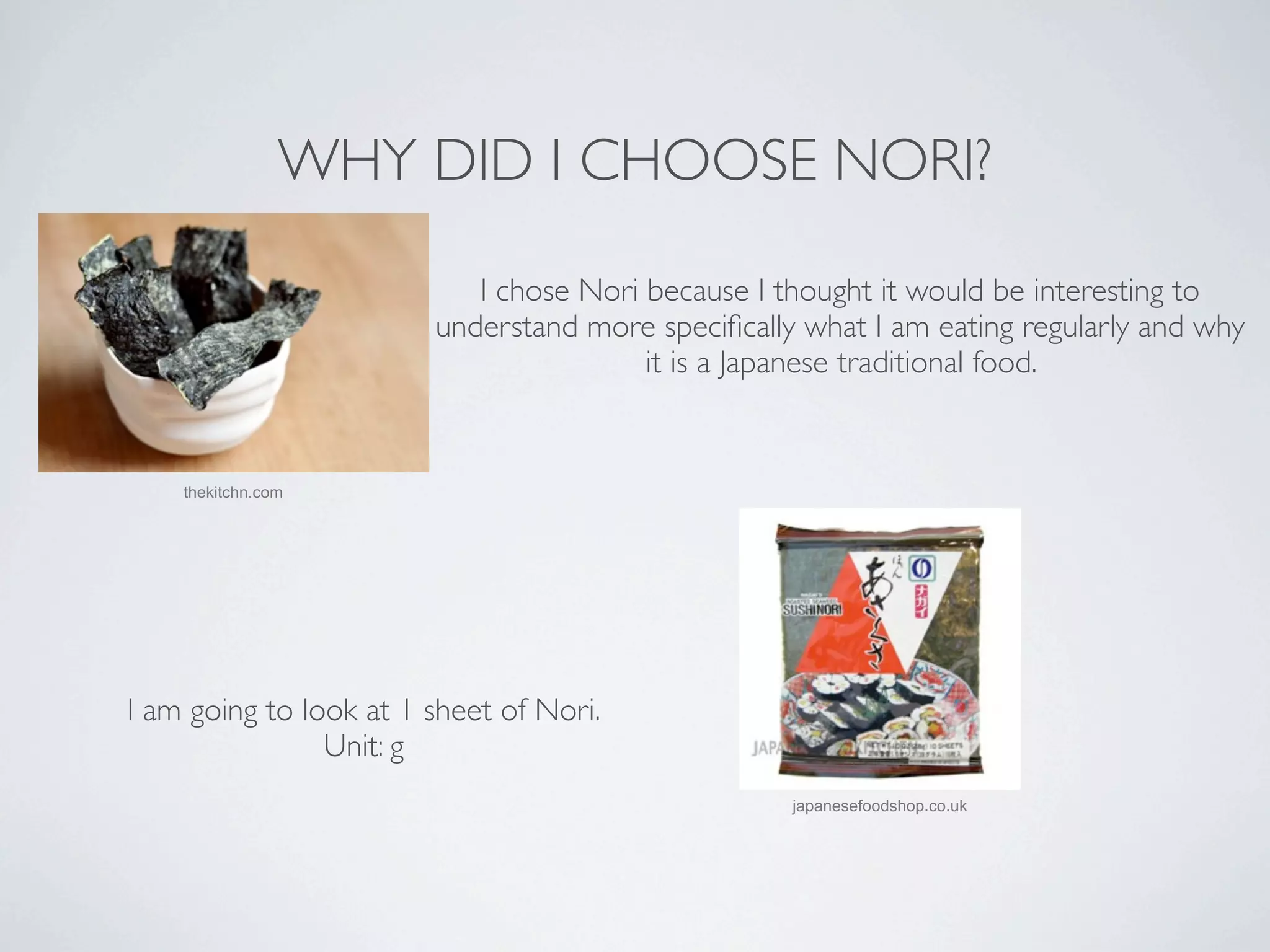 What's in my food? Nori | KEY