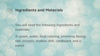 Growing Crystals | PPTX