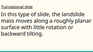 Landslide -Natural Hazard. ' | PPTX