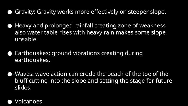 Landslide -Natural Hazard. ' | PPTX | Geology | Science