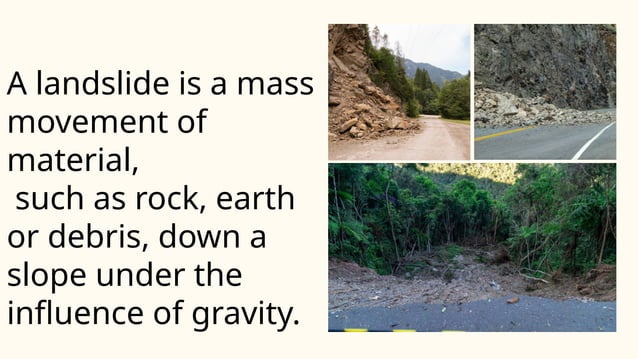 Landslide -Natural Hazard. ' | PPTX | Geology | Science