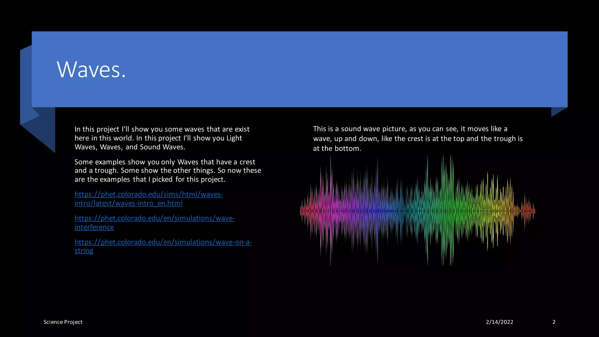Science Project Waves - Aryam - Grade 7A. | PDF