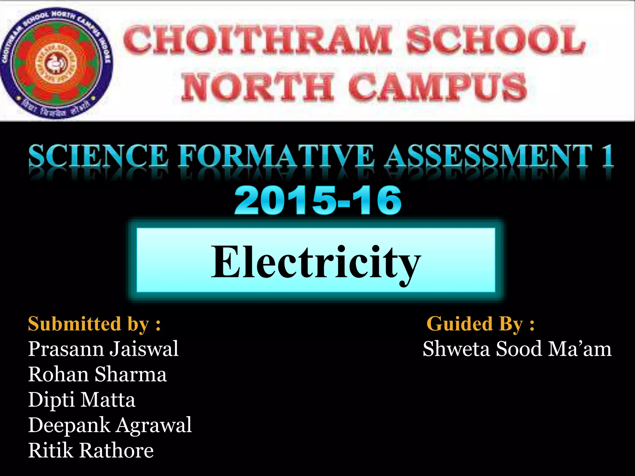 Electricity ppt for class 10 | PPTX