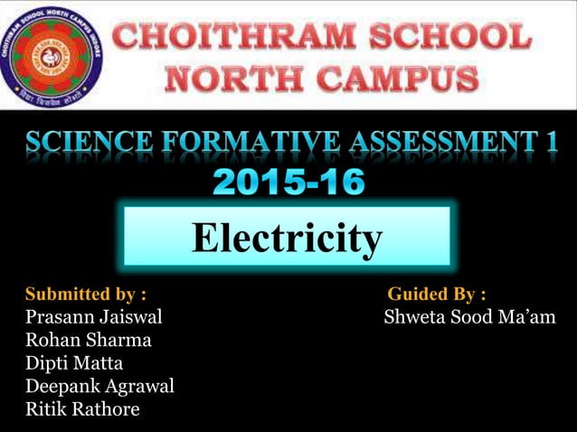 Electricity ppt for class 10 | PPTX