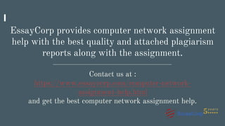 Computer Network Assignment Help | PPT