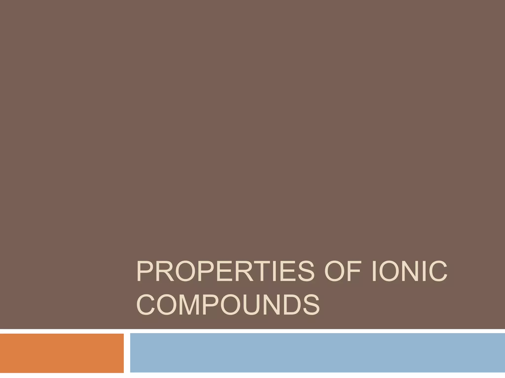 Science project ionic bond | PPTX
