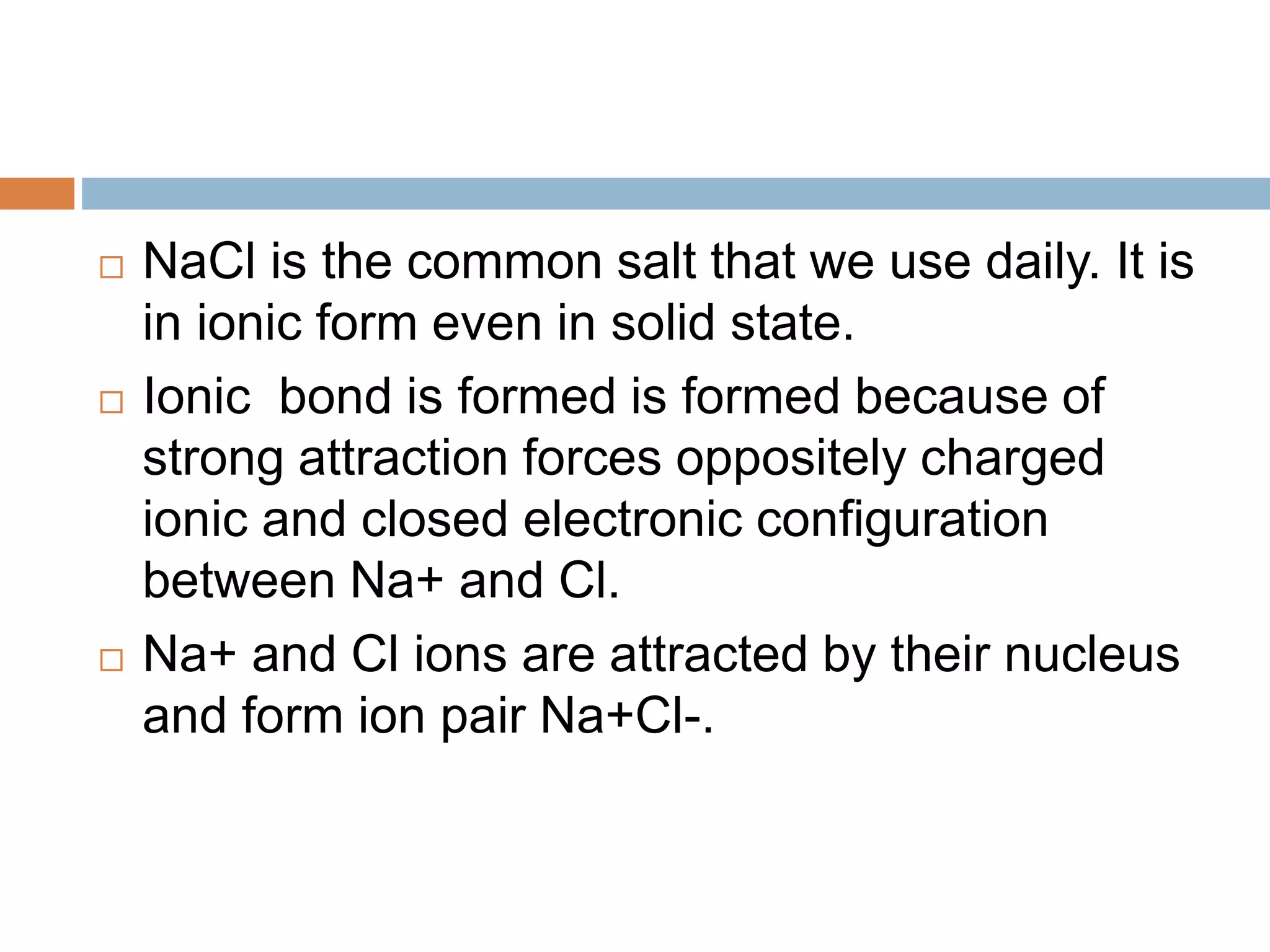 Science project ionic bond | PPTX