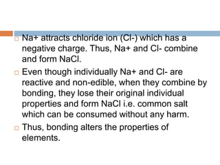 Science project ionic bond | PPTX