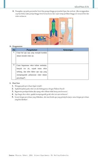 Science project (roket air) | PDF