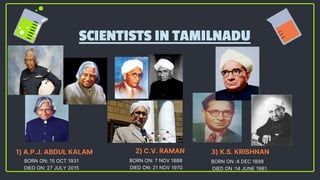 SCIENCE PROJECT - Tamilnadu vsWest Bengal | PPTX