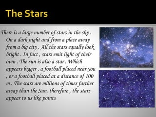 Stars & the Solar System | PPTX