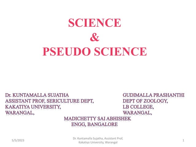 Science & Pseudo science.pptx