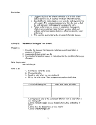 K TO 12 GRADE 5 LEARNER’S MATERIAL IN SCIENCE (Q1-Q4) | PDF