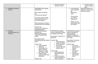 Daily Lesson Log in Science 6 Quarter 1 Week 1 | DOCX