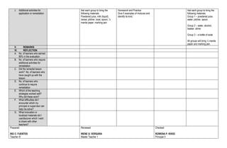 Daily Lesson Log in Science 6 Quarter 1 Week 1 | DOCX