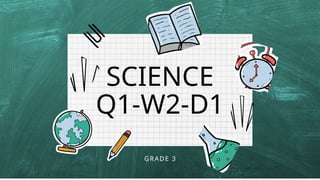 SCIENCE_Q1W2 about solid objects or materials and their characteristic ...