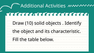 SCIENCE_Q1W2 about solid objects or materials and their characteristic ...