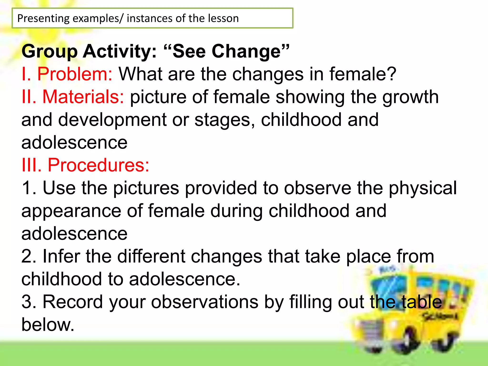 Puberty and Adolescence Stage | PPTX