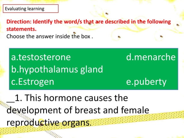 Puberty and Adolescence Stage | PPTX | Hormonal Disorders | Endocrine ...