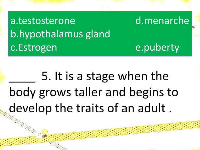 Puberty and Adolescence Stage | PPTX | Hormonal Disorders | Endocrine ...