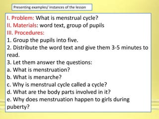 The Menstrual Cycle | PPTX