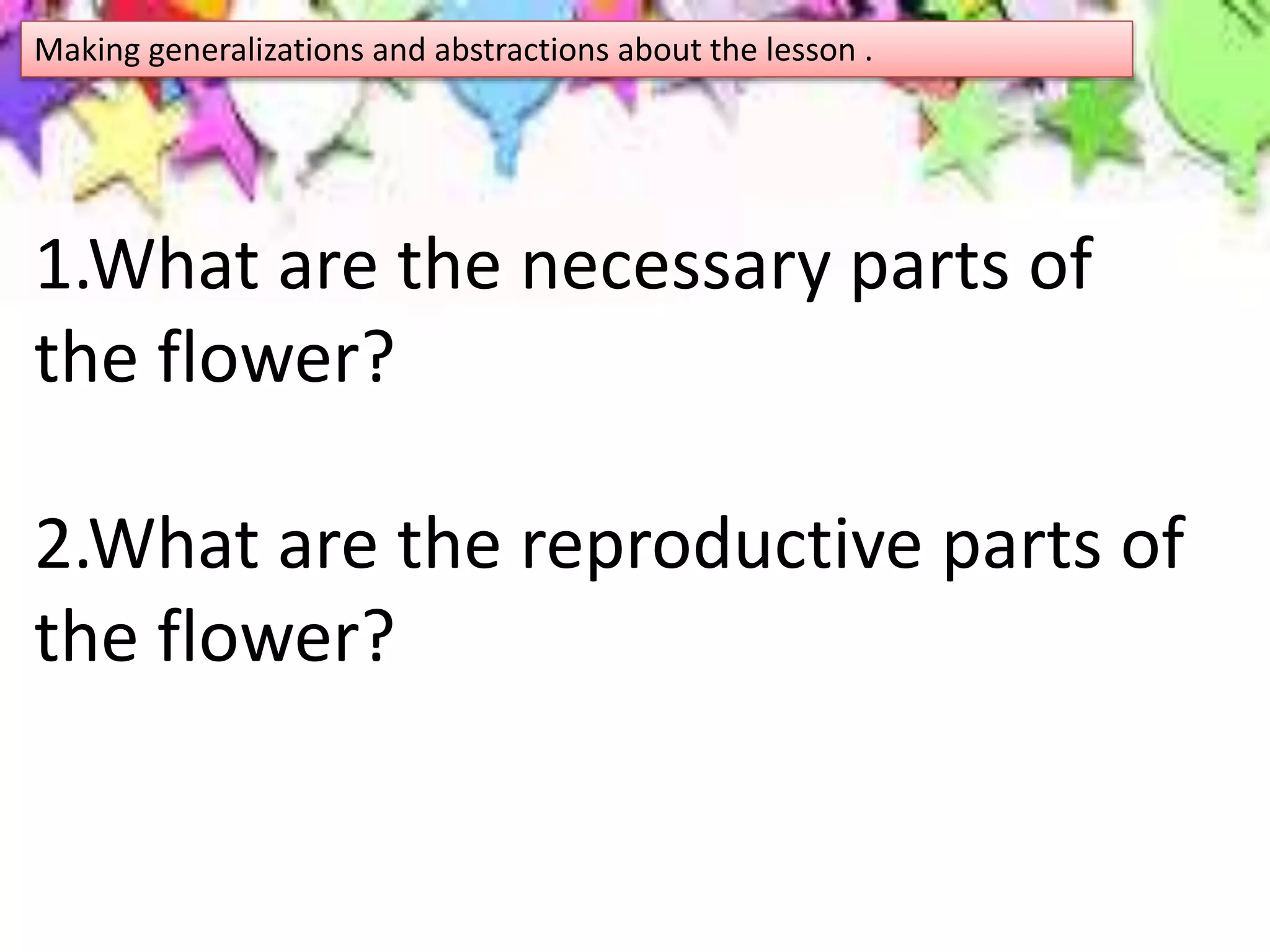 Reproductive Parts of Flowering Plants | PPTX
