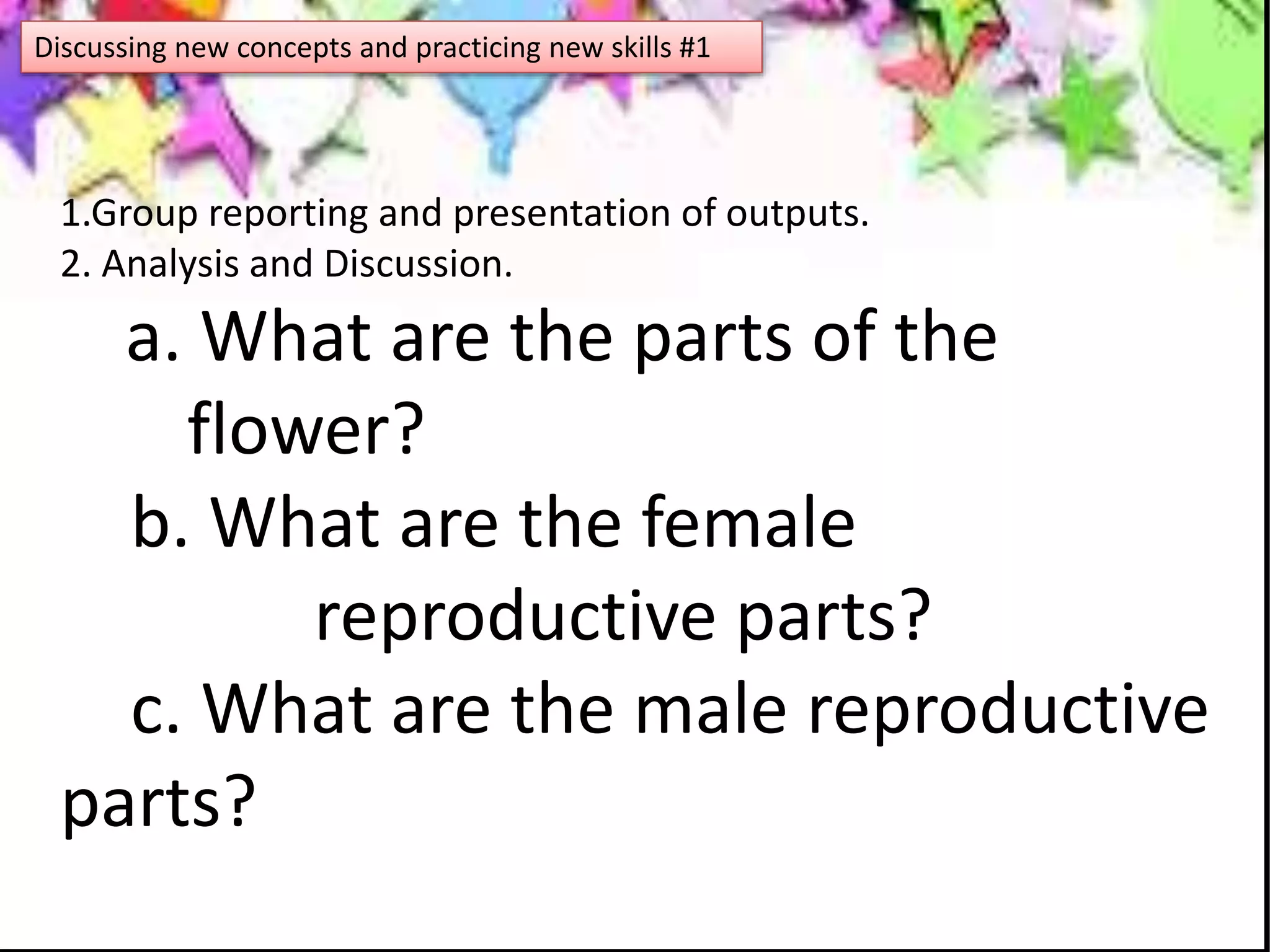 Reproductive Parts of Flowering Plants | PPTX