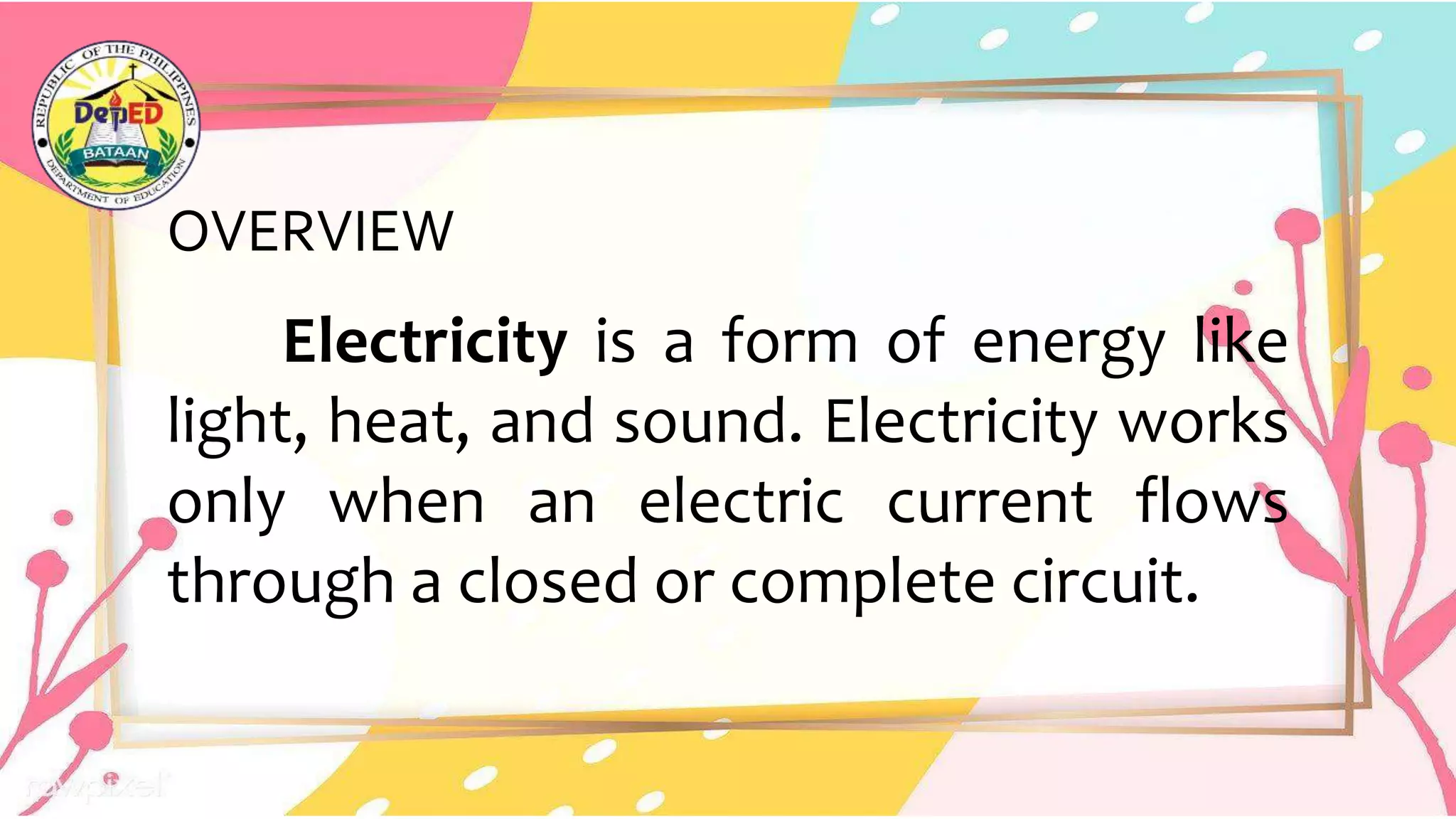 Science q3 light, sound, heat &electricity | PPTX