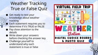 SCIENCE QUARTER FOUR POWERPOINT ABOUT WEATHER TRACKING | PPTX