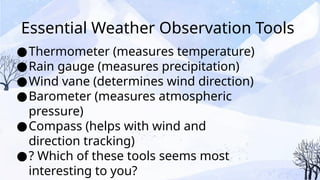 SCIENCE QUARTER FOUR POWERPOINT ABOUT WEATHER TRACKING | PPTX
