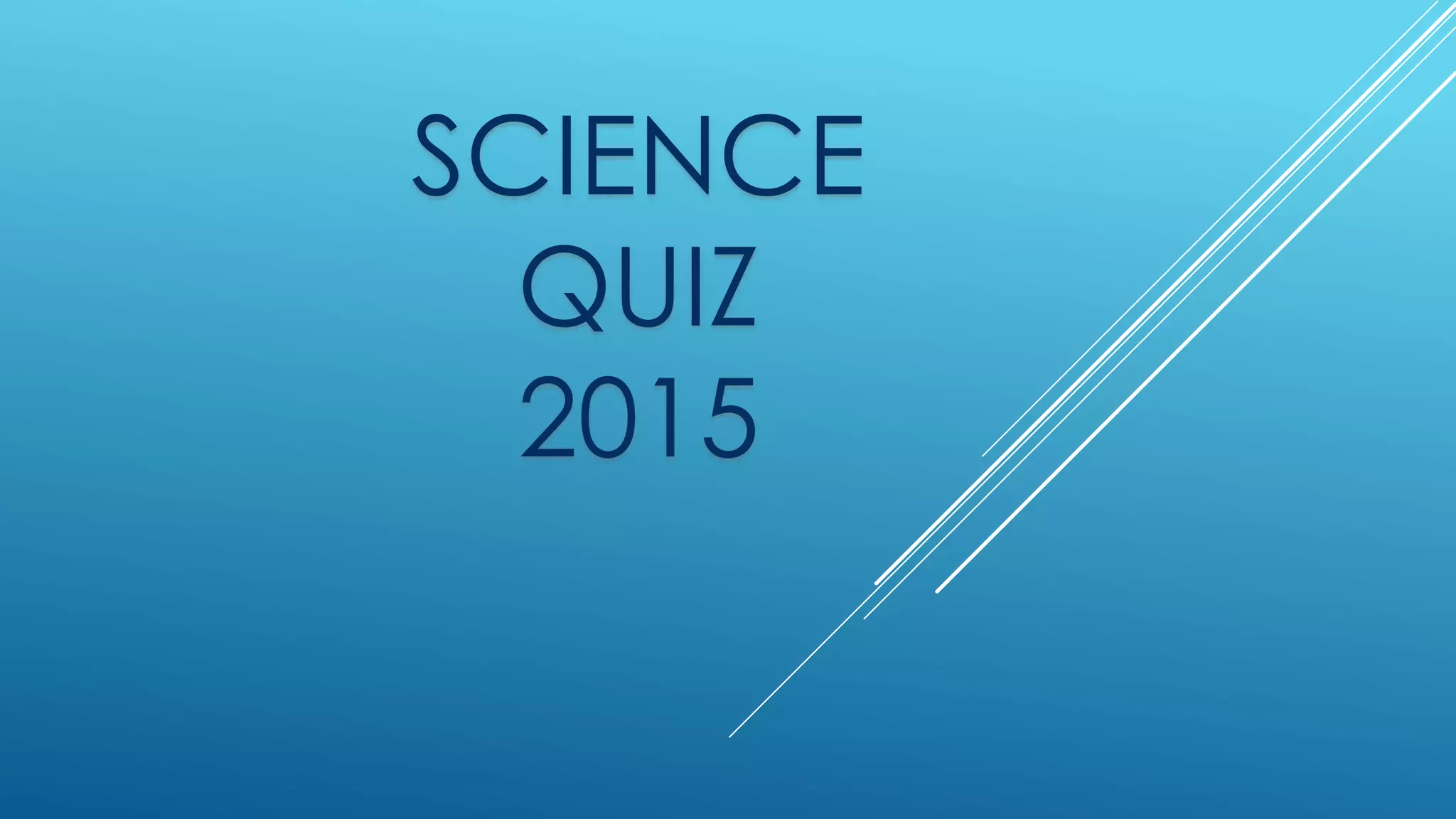 Science quiz | PPTX