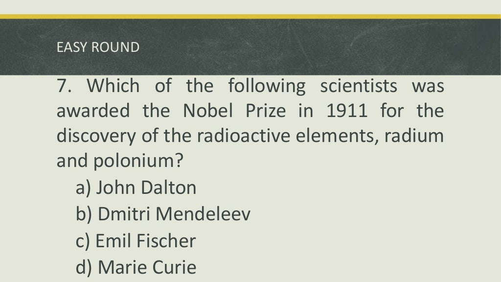 Science Quiz Bee Questions Science Quiz Bee Questions