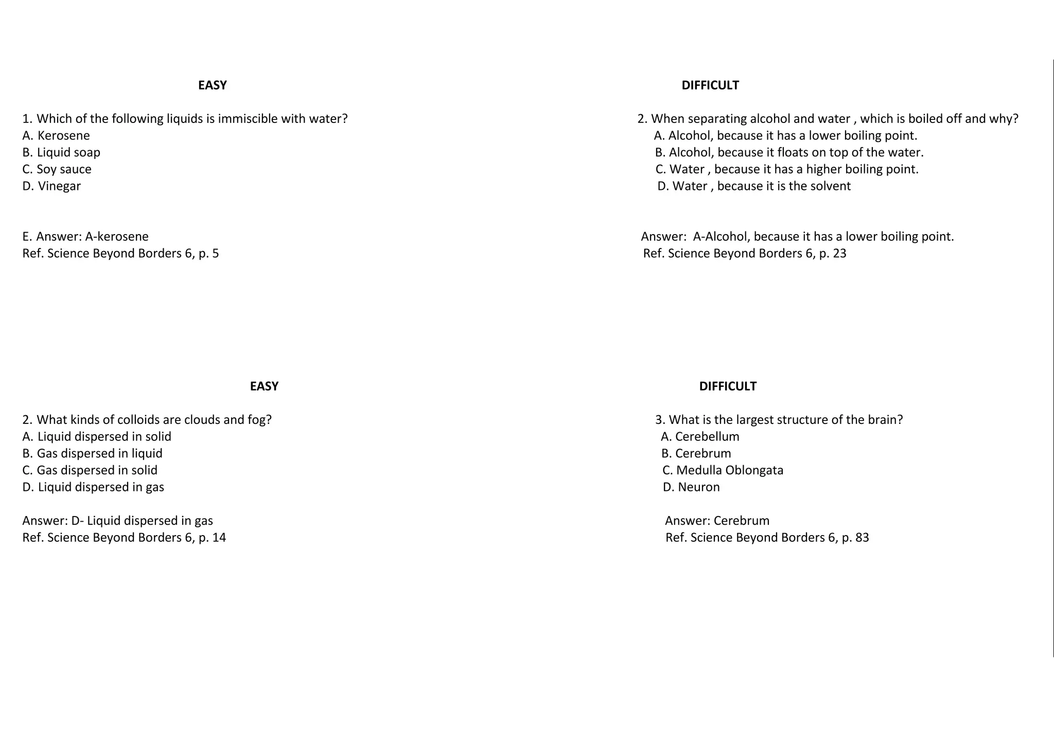 science quiz bee questions.doc FOR ELEMENTARY SCIENCE | DOC