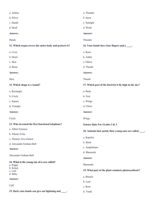 material for science quiz bee review... | DOCX