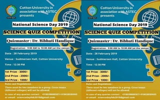 National Science Day 2019 Quiz, Cotton College - Prelims | PPTX
