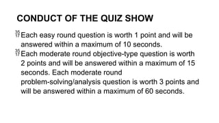 SCIENCE QUIZ SHOW_updated.pptx for game show | PPTX