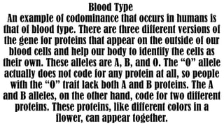 Science Report grade 9 lesson codominance | PPTX