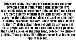 Science Report grade 9 lesson codominance | PPTX