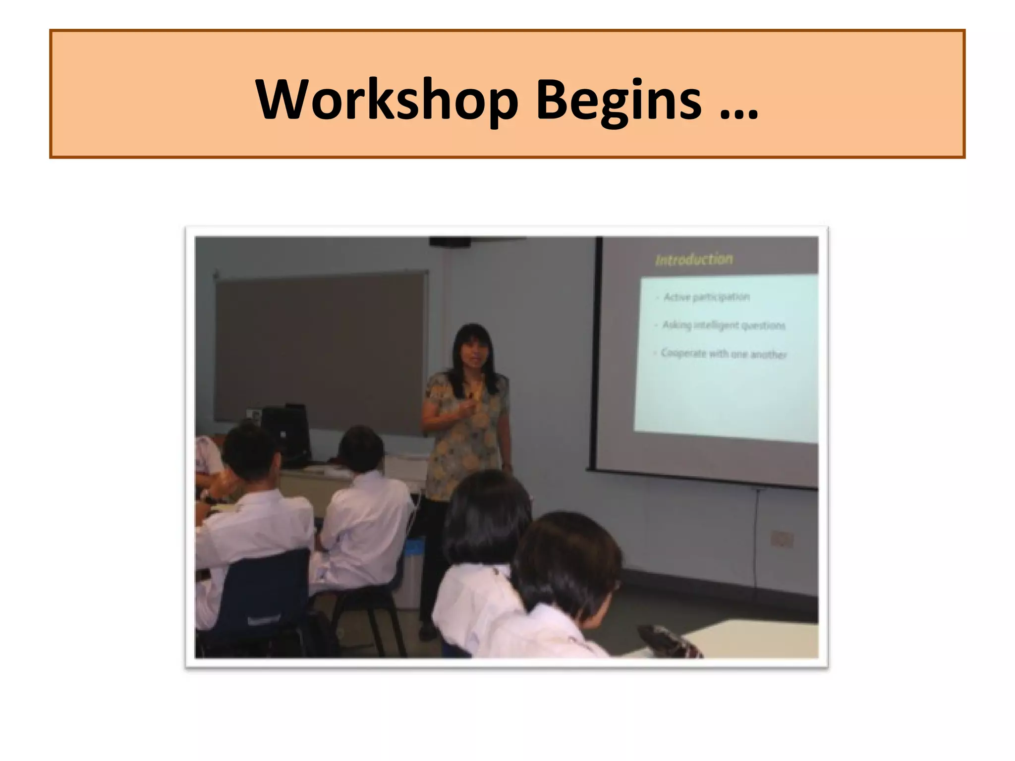 Scientific Research Workshop | PPT