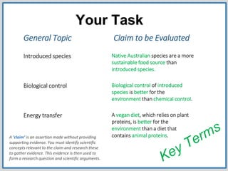 Science Research Guide: MySearchDatabasesBioethicsEcosystems | PPT