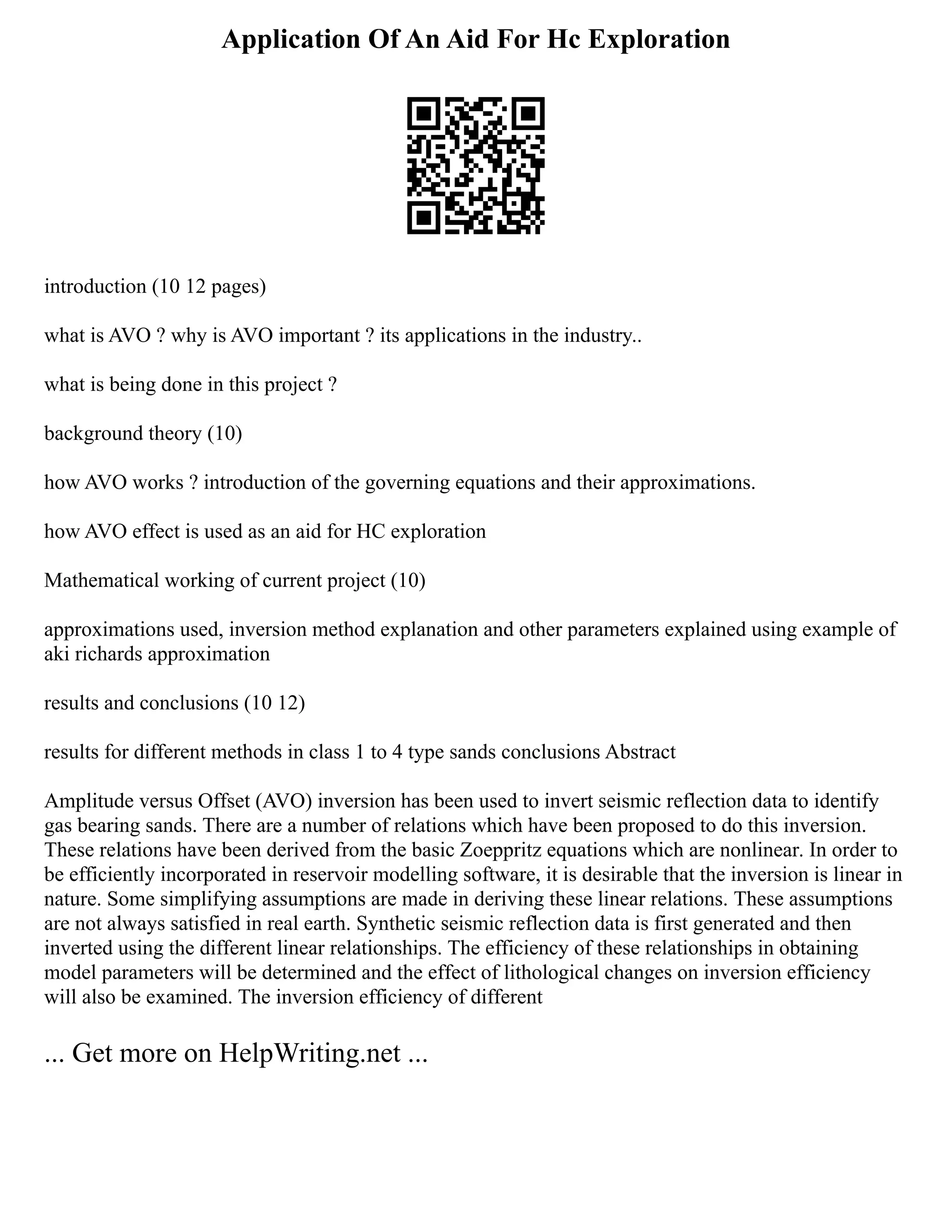 Science Research Paper Example - Format Of A Sci | PDF