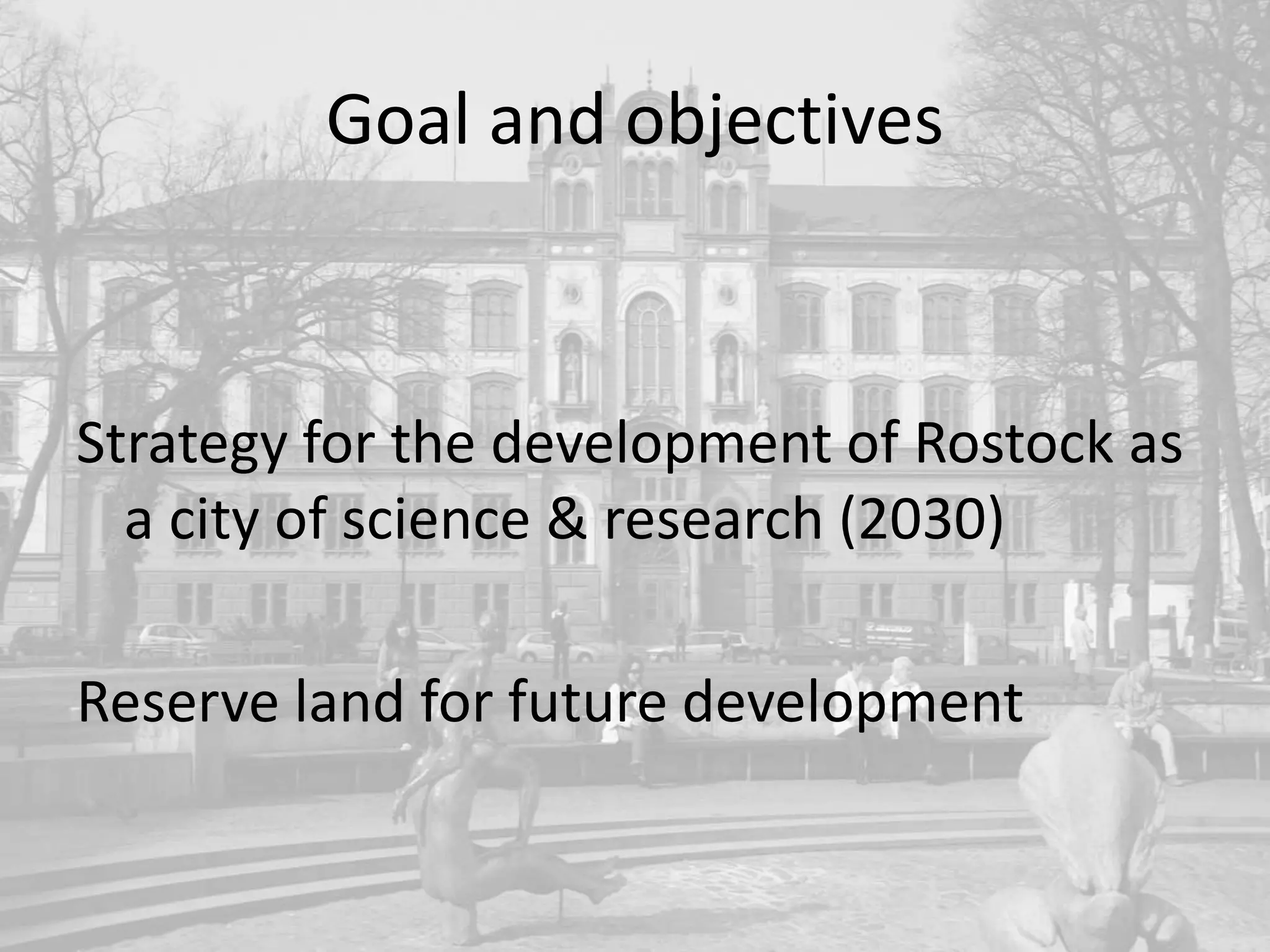 Masterplan Science & Research for Rostock | PPTX