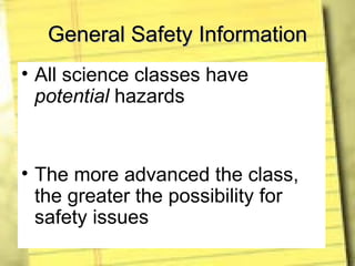 Science safety | PPT