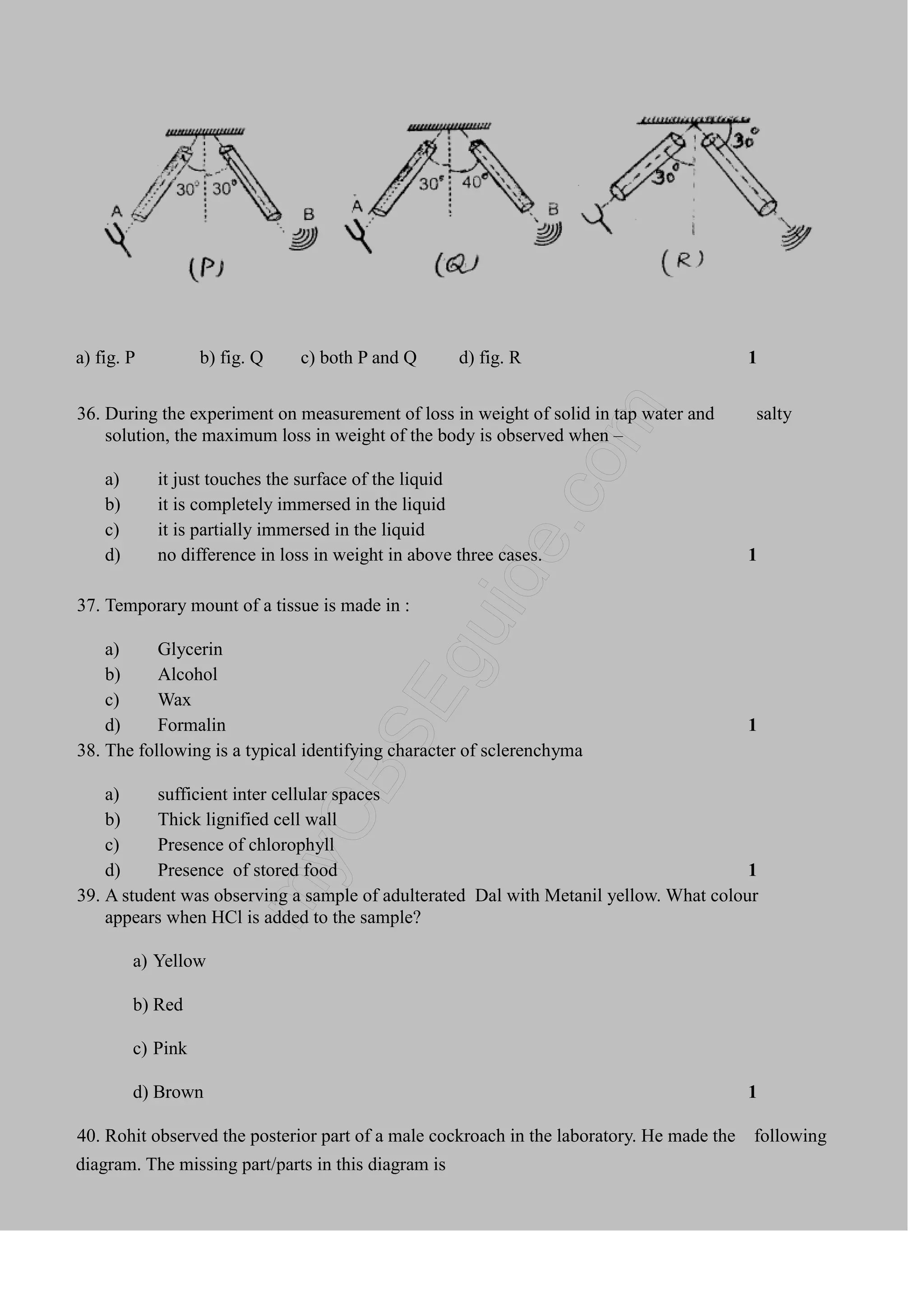 Science sample papers | DOCX