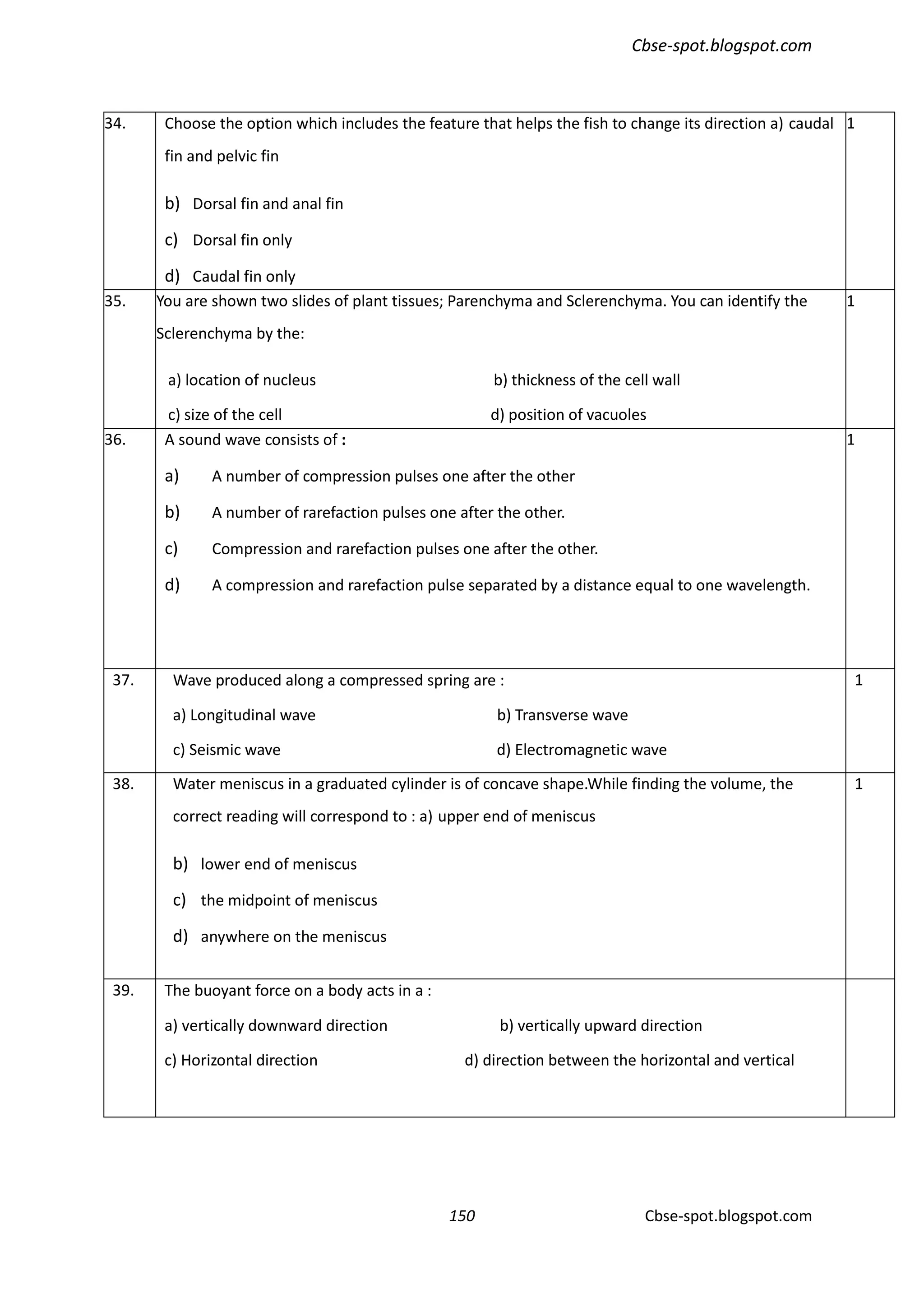 Science sample papers 2 | PDF