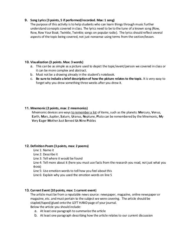 Science Sinker Explanation