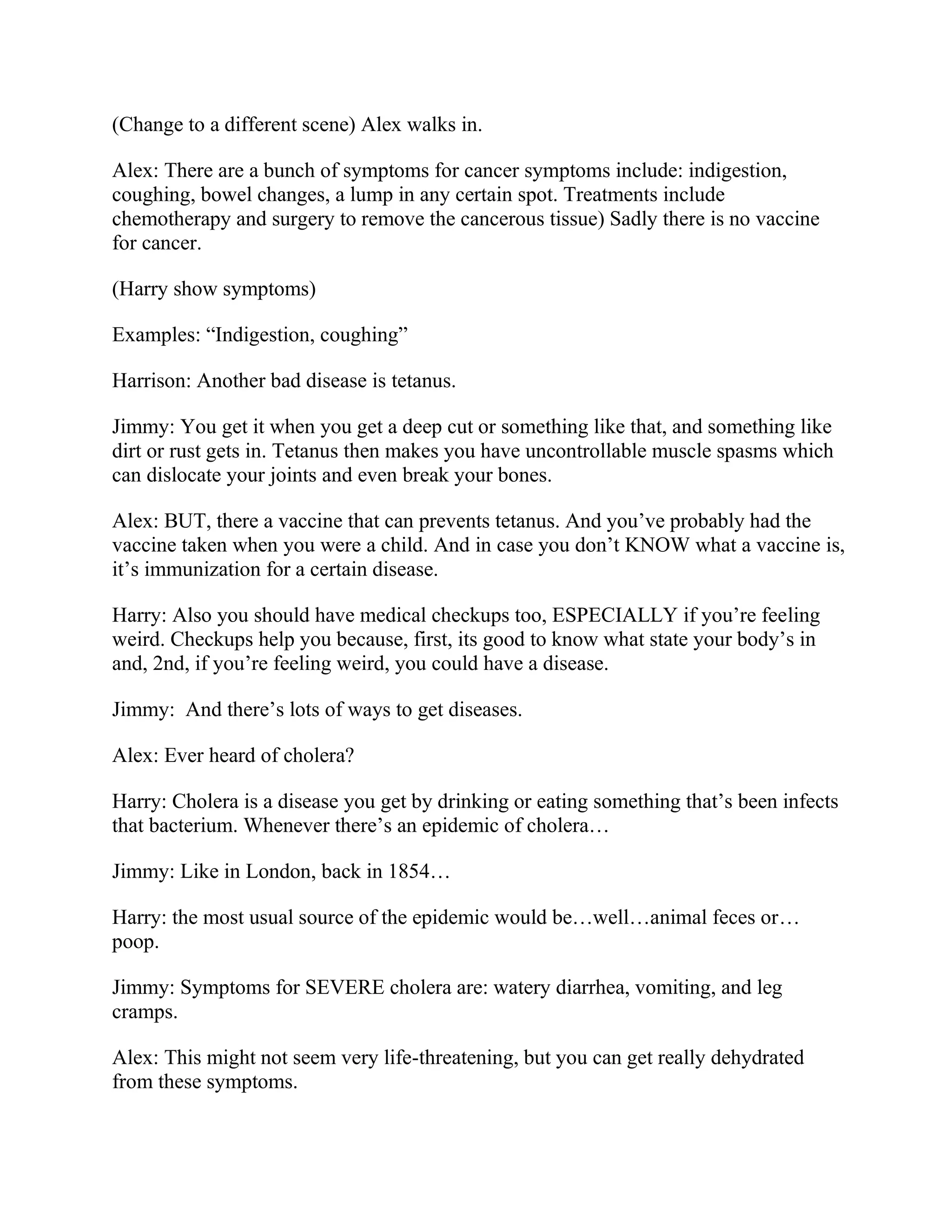 Science skit script | DOCX
