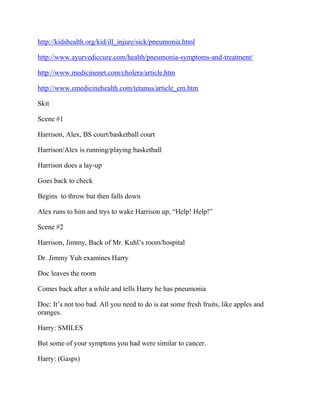 Science skit script | DOCX